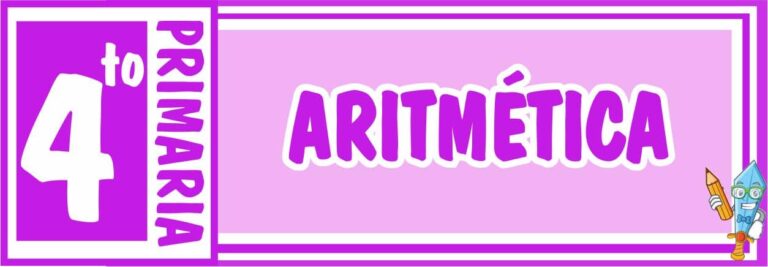 ᐈ CUARTO DE PRIMARIA – 185 Fichas Educativas GRATUITAS